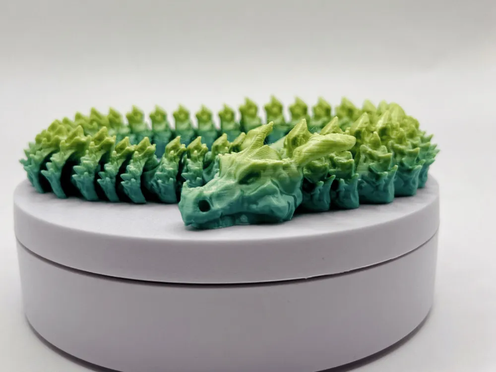 Crystallized Articulated Flexi Dragon Toy by ACSPARK3D MakerWorld ...
