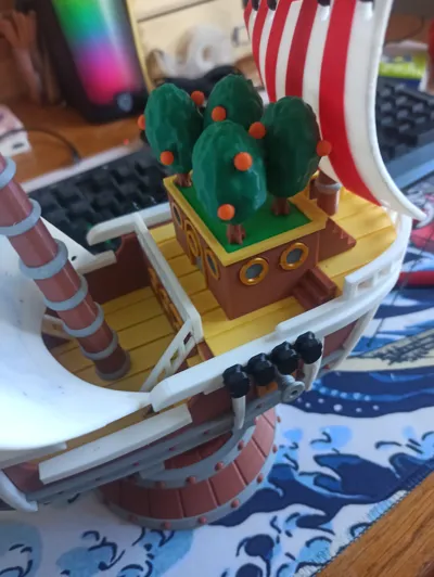 Ships One Piece Going Merry, mugiwara version Remixed by Ramad MakerWorld: Download Free 3D Models