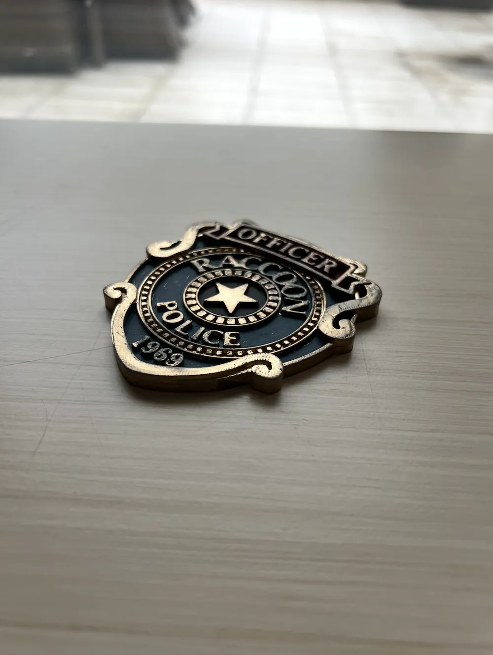 Resident Evil- Raccoon Police Department Badge - Free 3D Print Model ...