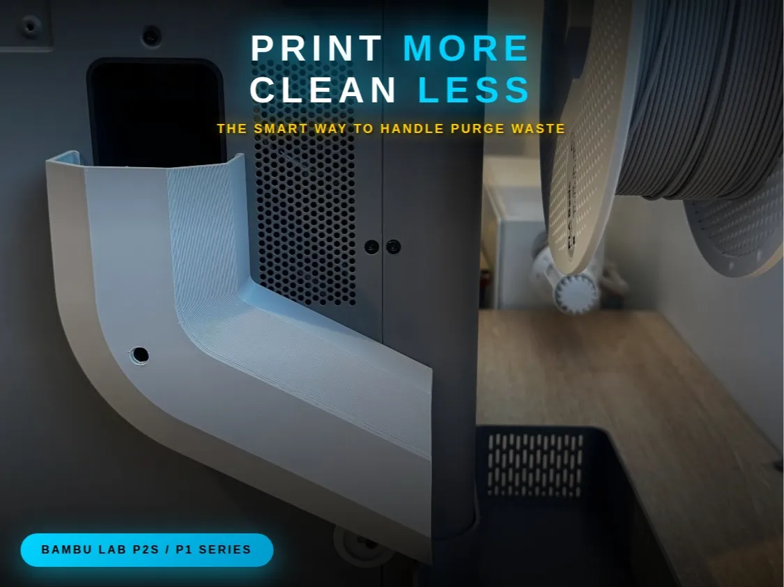 Poop Chute for Bambu Lab P2S / P1 Series - Free 3D Print Model - MakerWorld