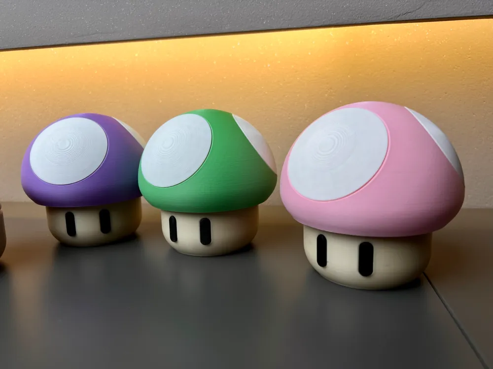 Super Mario 1up mushroom Pilz container box game - Free 3D Print Model ...