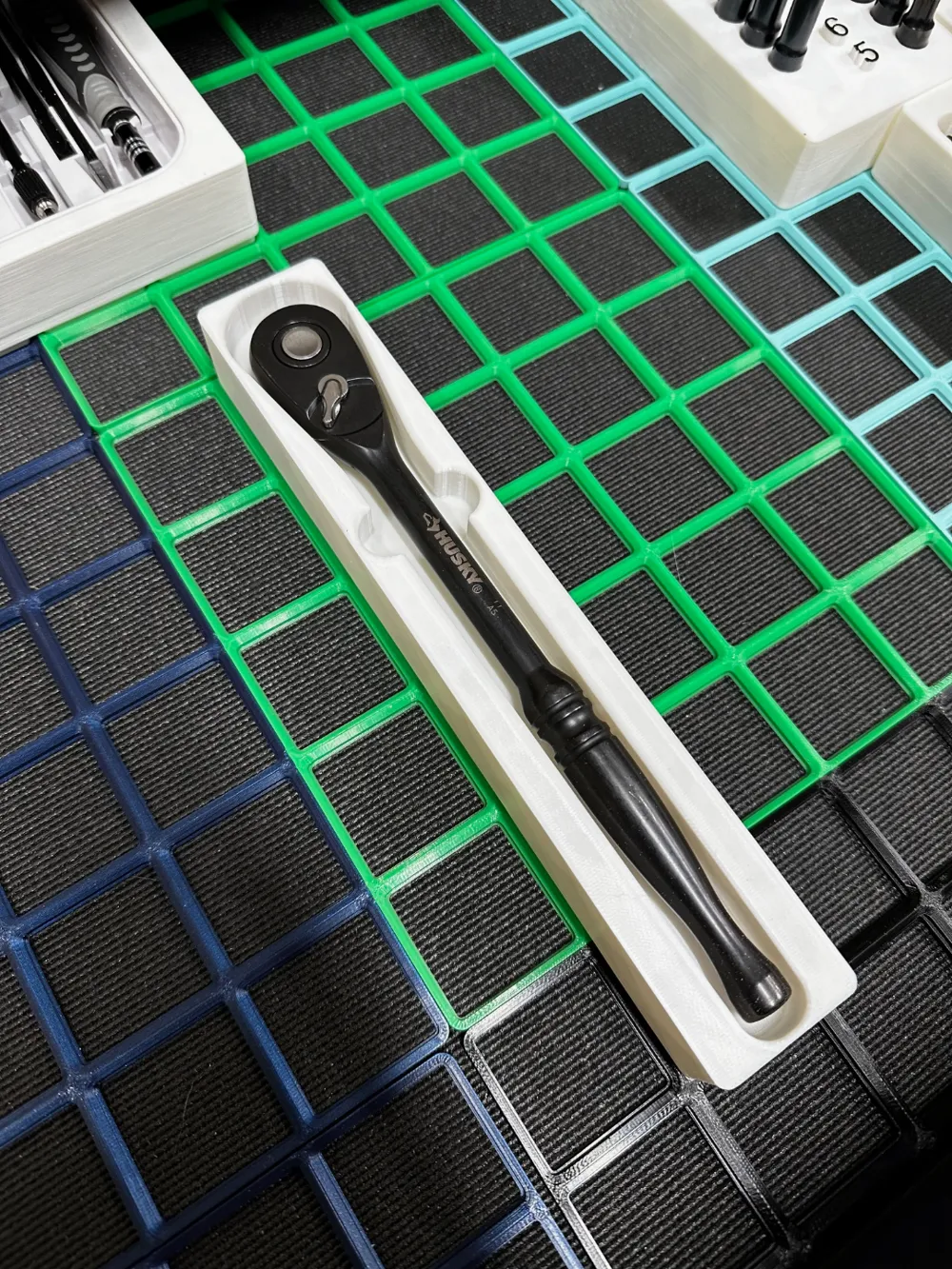 3/8 Husky 100T Rachet Gridfinity by Tyler Juul - MakerWorld