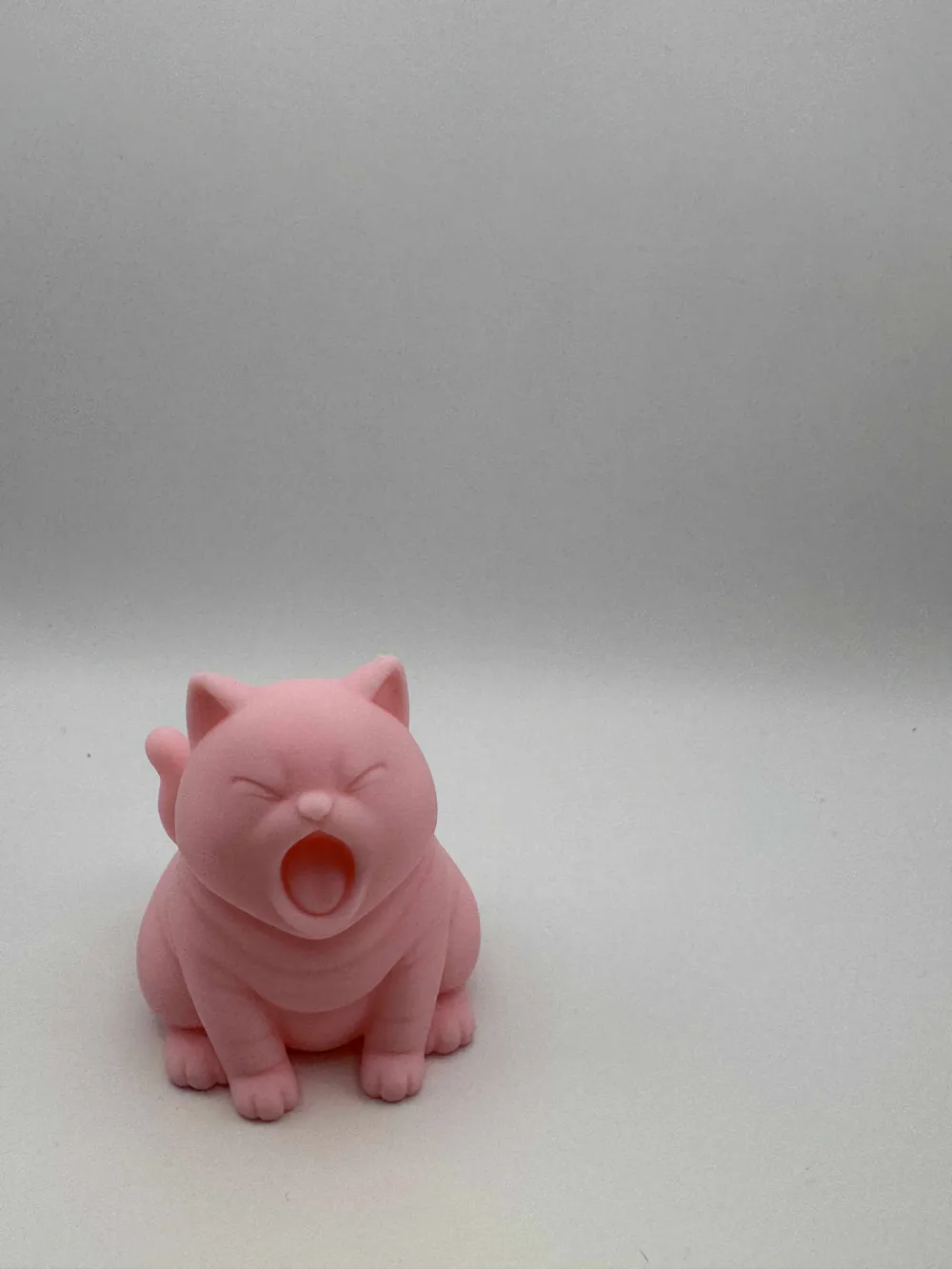 Yawning Fat Cat – Hilarious Chubby Figurine by humilak MakerWorld ...