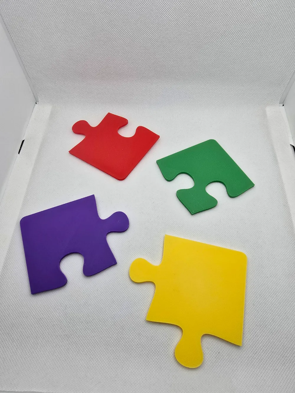 Puzzle Piece Coaster Set w/ Holder by PLAYERFORGEMakerWorld: Download ...