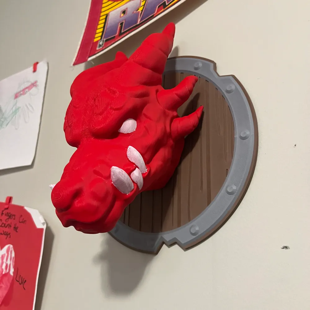 Kobold Dragon Mounted Head Remixed by thatcaddad - MakerWorld