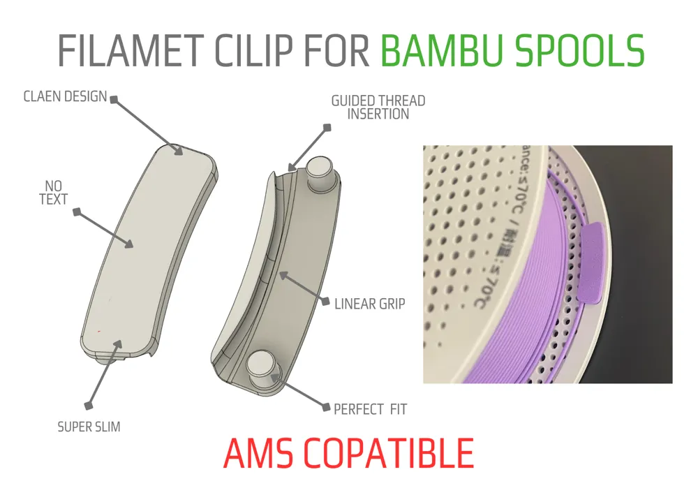 Filament Clip for Bambu spools by 123cut MakerWorld: Download Free 3D ...
