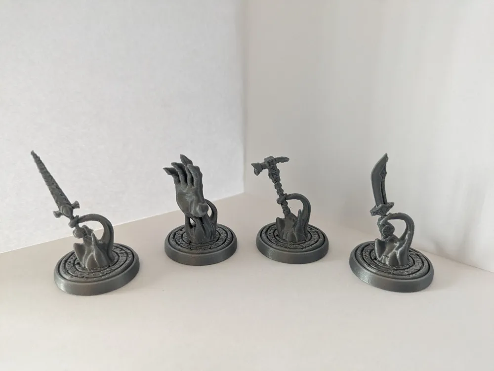 Spiritual Weapons and Bigbys Hand dnd miniatures - Free 3D Print Model ...