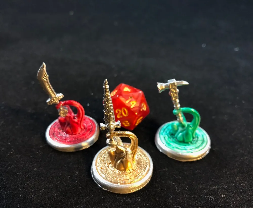Spiritual Weapons and Bigbys Hand dnd miniatures - Free 3D Print Model ...