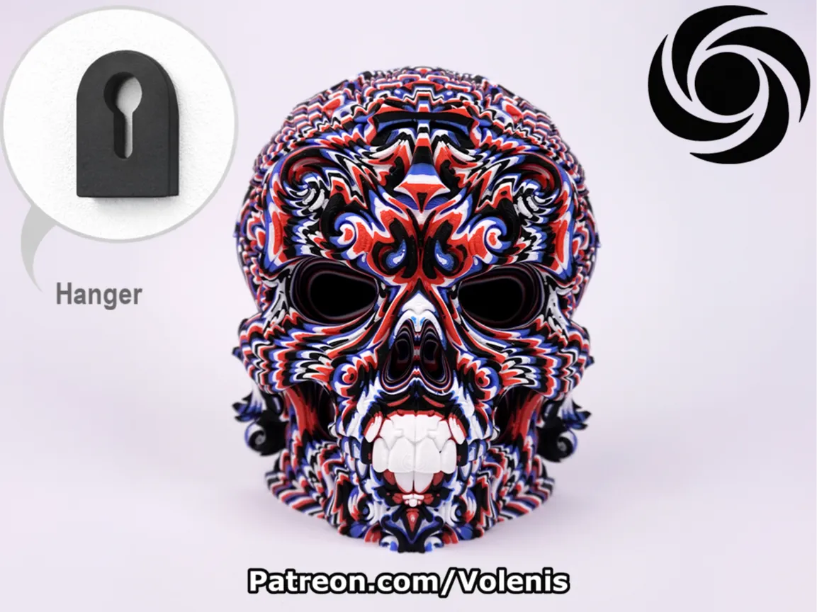 Layered Skull Wall Decor - Free 3D Print Model - MakerWorld