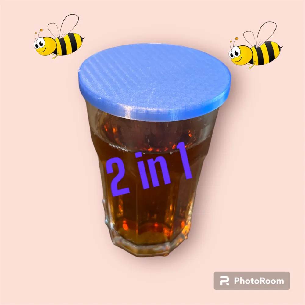 2 in1 drinking glass cover and coaster by ic3cub3 - MakerWorld