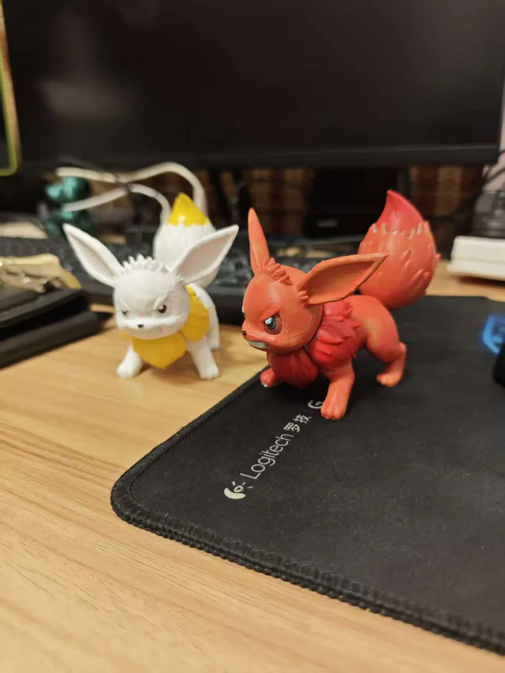 Pokemon Eevee Attack Pose Multi-part Print - Free 3D Print Model ...