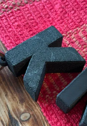 Key chain - Letter K Remixed by Wuezz - MakerWorld
