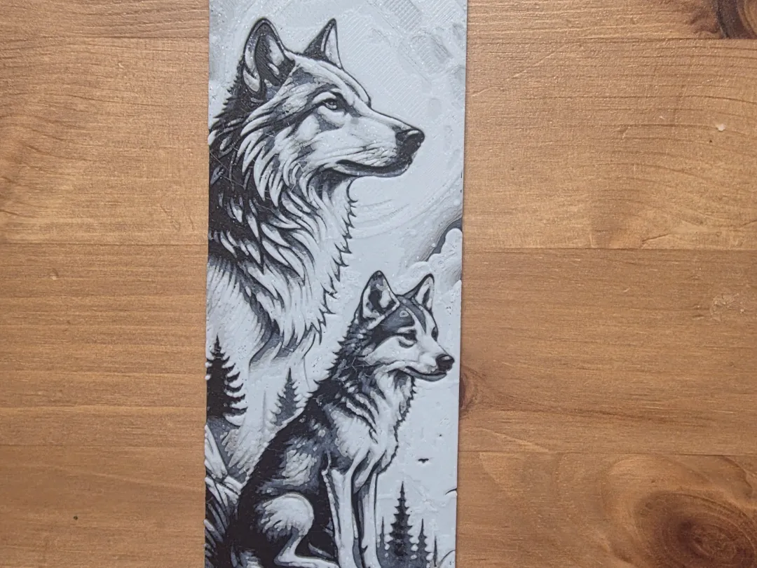 Wolf Bookmark - Free 3D Print Model - MakerWorld