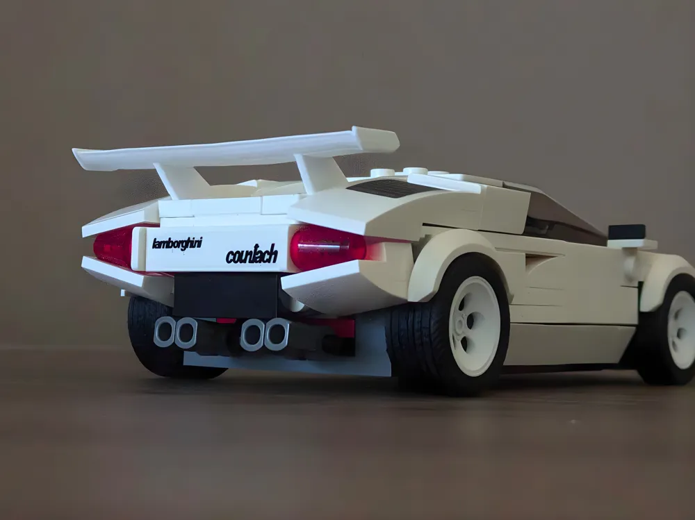 Realistic wing for LËGO Speed Champions Countach - Free 3D Print Model ...
