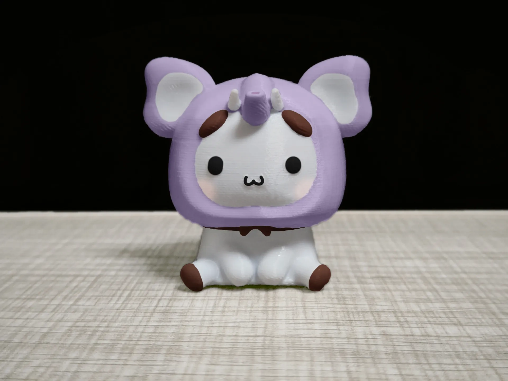 Couple Bears Series - Yi Er Wearing Elephant Hat by J.Z.D. - MakerWorld