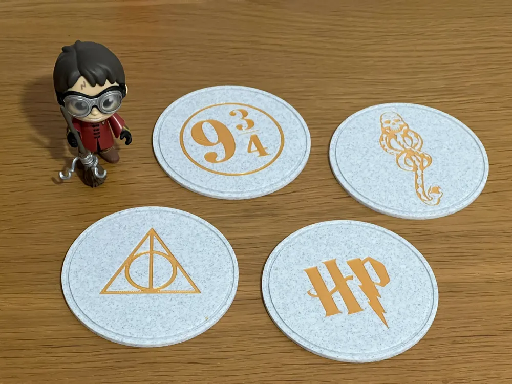 Harry Potter Coasters by southaxis3d - MakerWorld