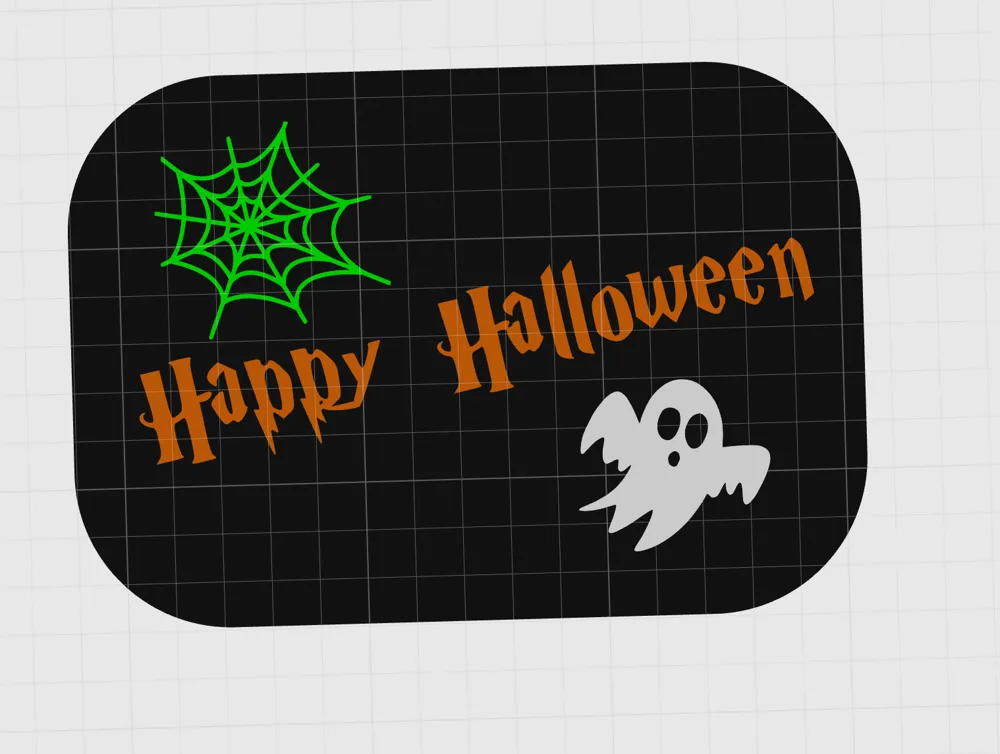 Happy Halloween Light box ghost - lightbox by Elmaker Design - MakerWorld
