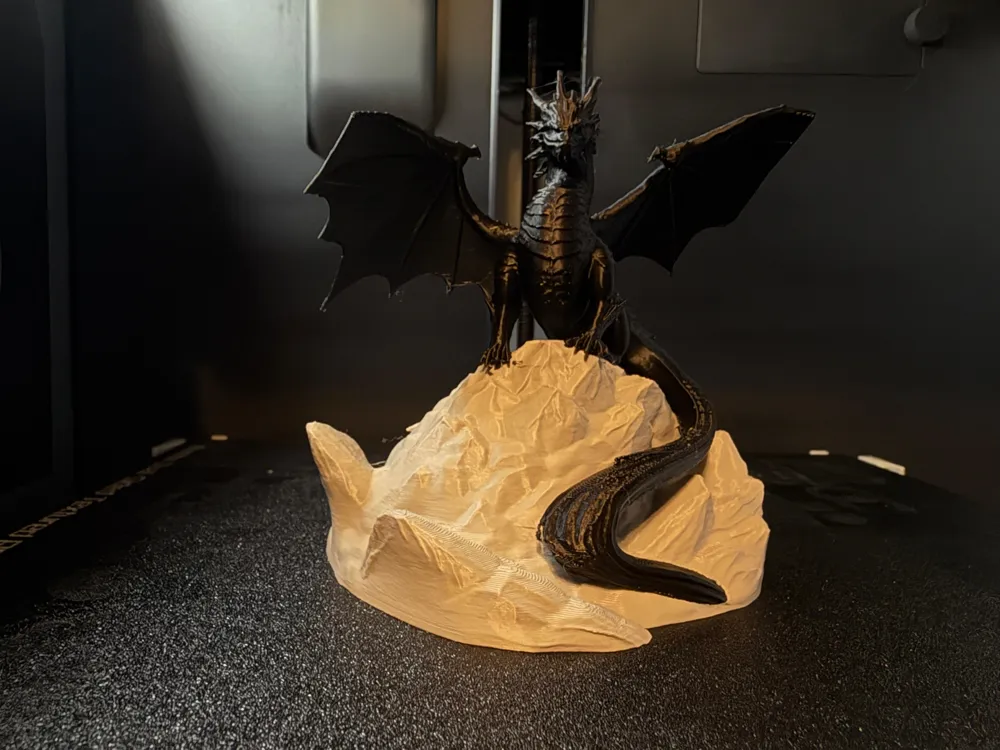 Mountain Sentinel Dragon - Free 3D Print Model - MakerWorld