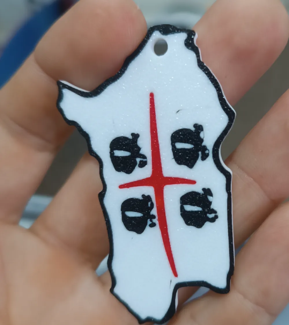 Sardegna keychain - Free 3D Print Model - MakerWorld