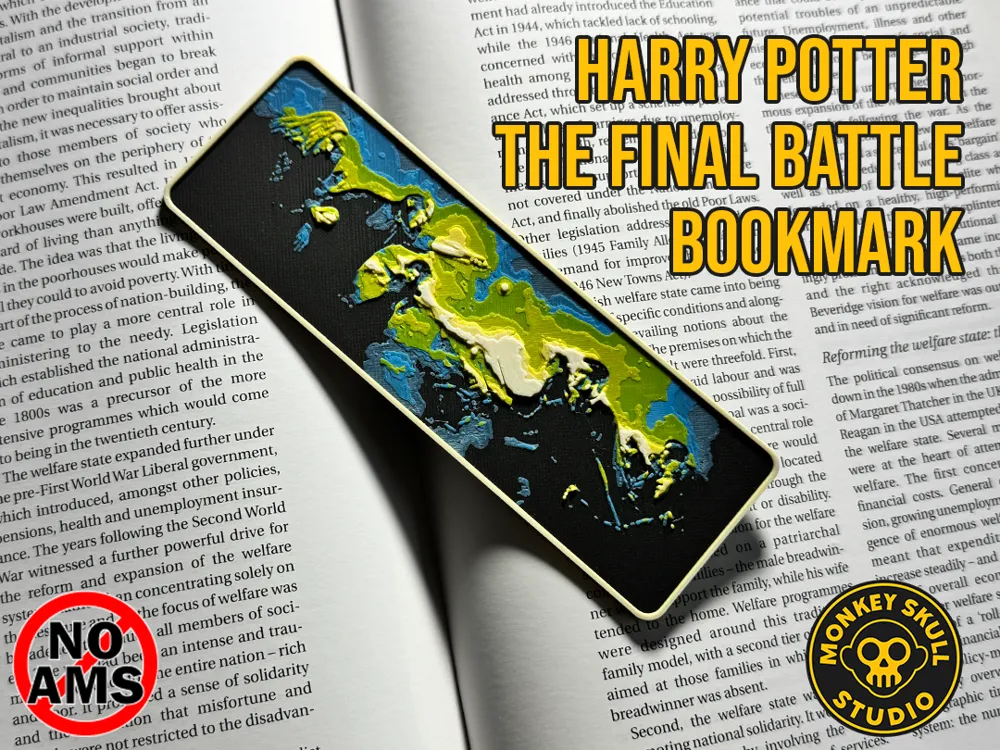 Harry Potter - The Final Battle Bookmark - Free 3D Print Model - MakerWorld