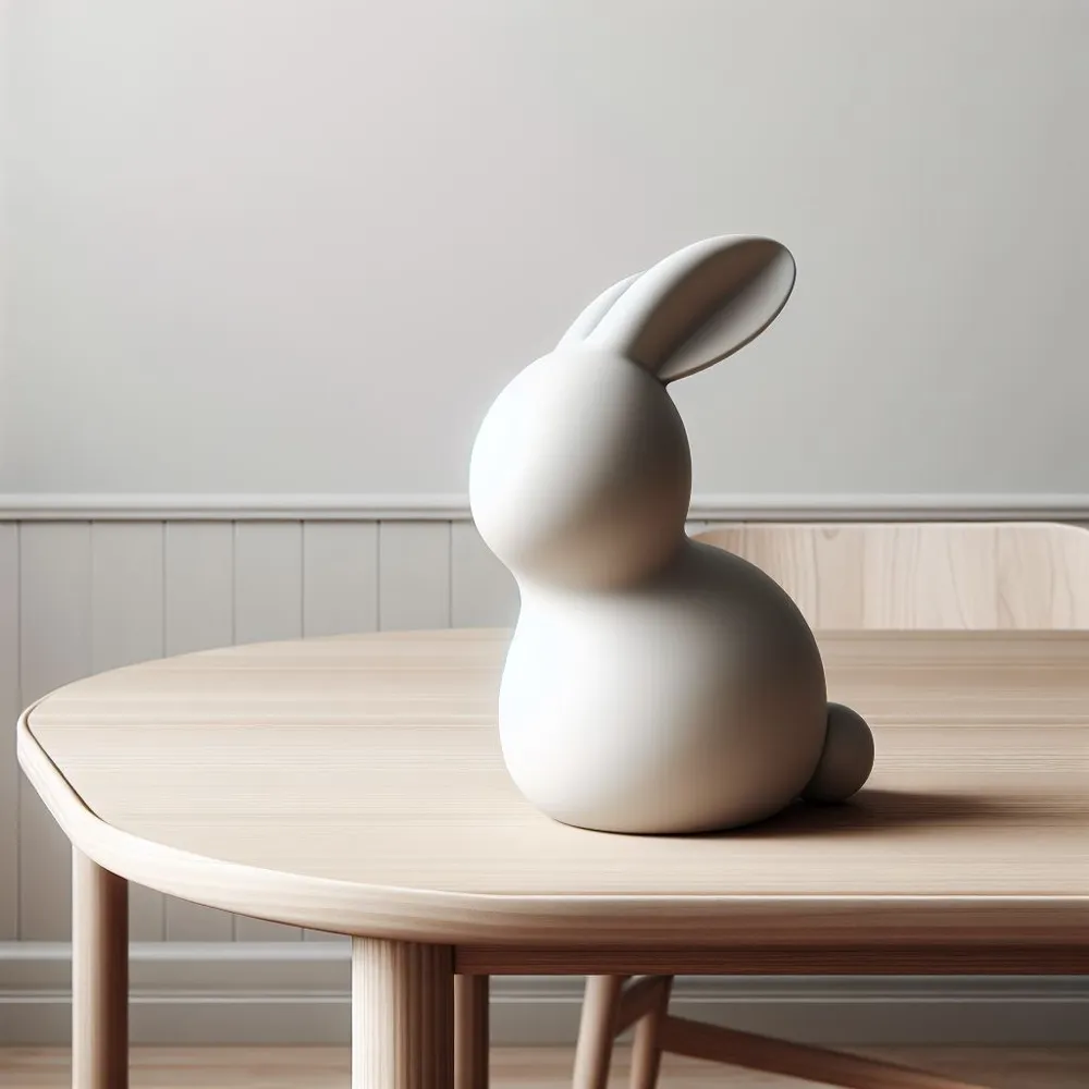 modern Bunny Sculpture by Simon - MakerWorld