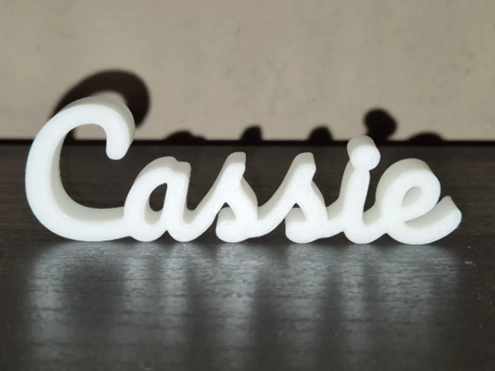 Cassie Name Sign Display Decor by GabT MakerWorld: Download Free 3D Models