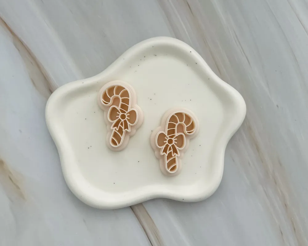 Candy Cane Polymer Clay Cutter - Free 3D Print Model - MakerWorld