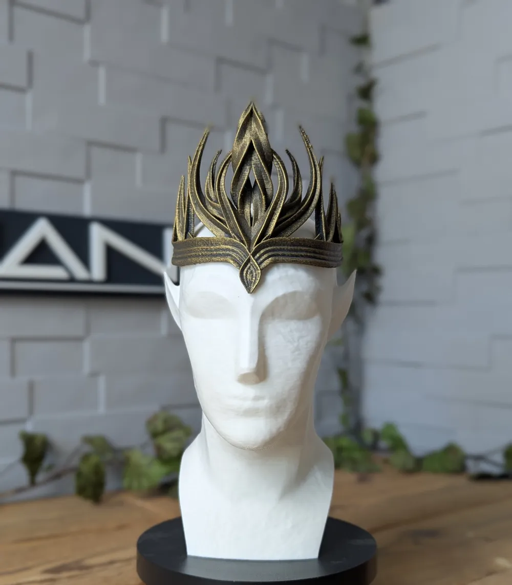 elf crown - "dark elegance" - Free 3D Print Model - MakerWorld