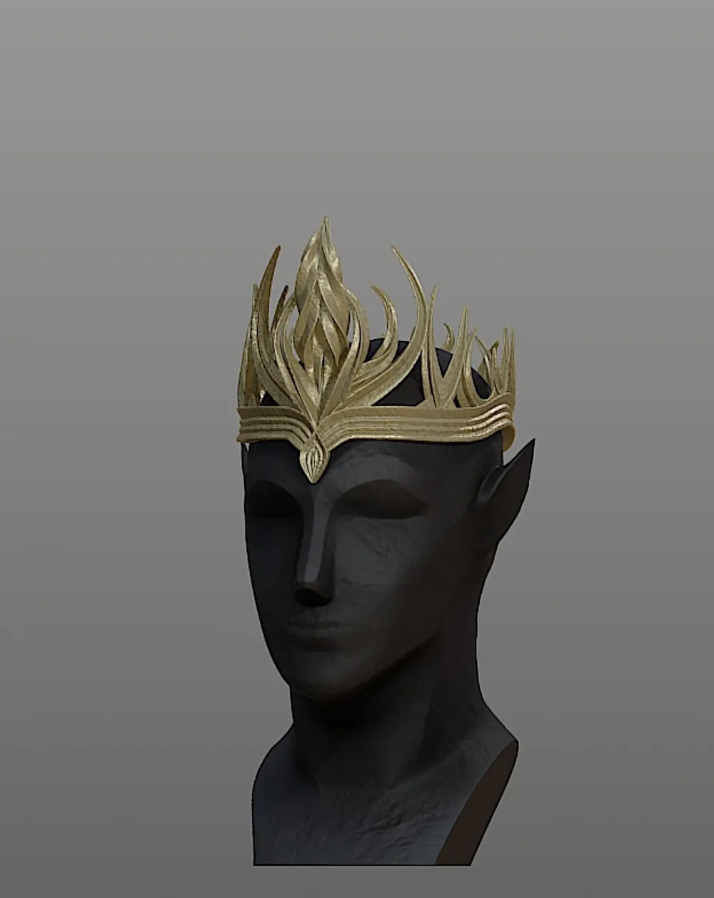 elf crown - "dark elegance" - Free 3D Print Model - MakerWorld