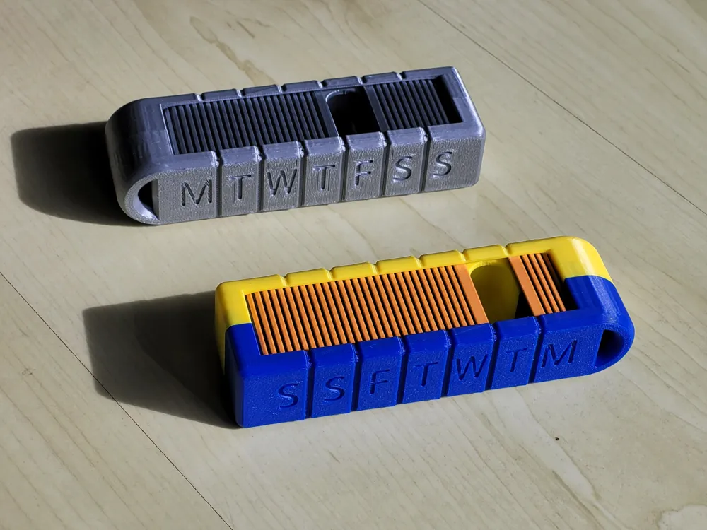 Pill Box with Slider Lid by H2Jack Concepts MakerWorld: Download Free ...