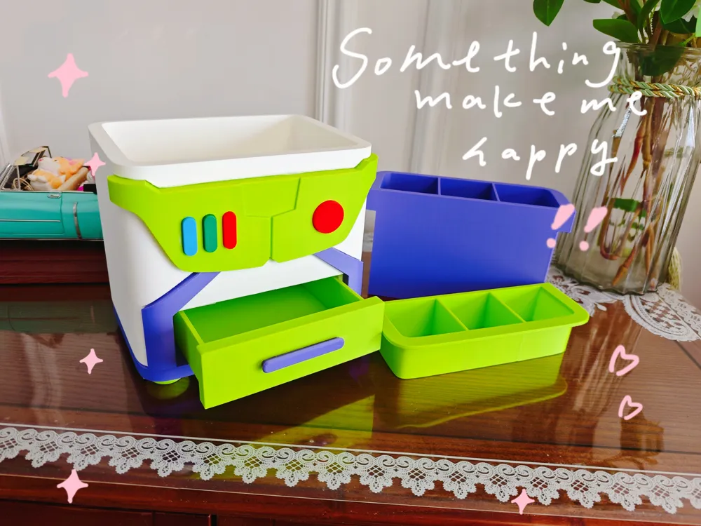Multifunctional cartoon desktop organizer for toys and stationery ...