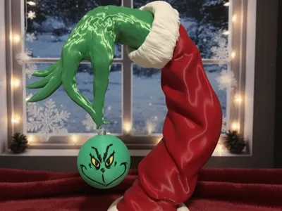 Grinch Hand with 5 fingers :-) - Free 3D Print Model - MakerWorld