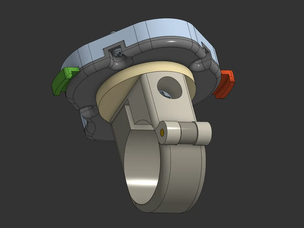 Zwift Click Mount (w. Locking Mechanism) - Free 3D Print Model - MakerWorld