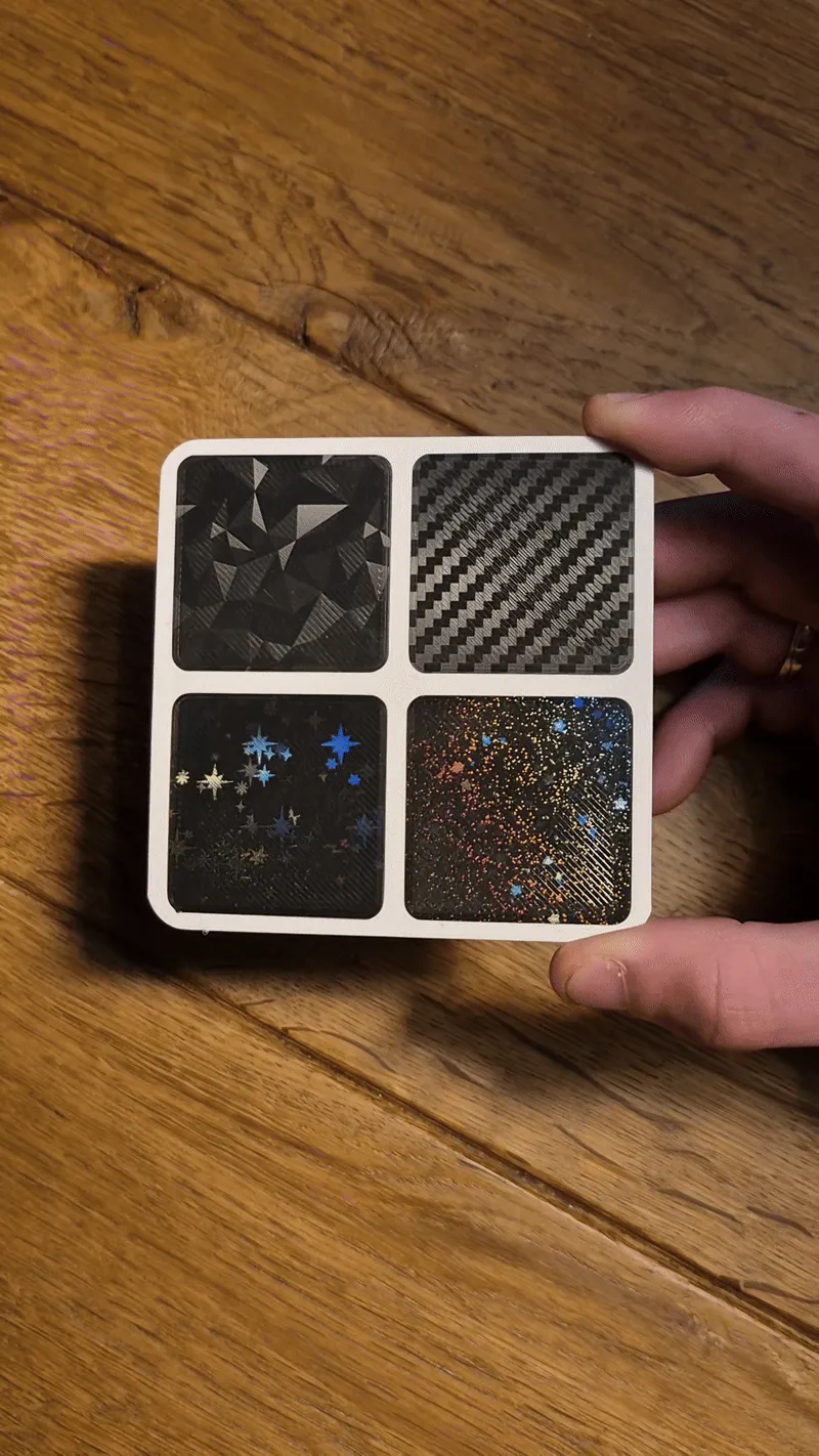 3D Effect Plate Test/Display Swatches - Free 3D Print Model - MakerWorld