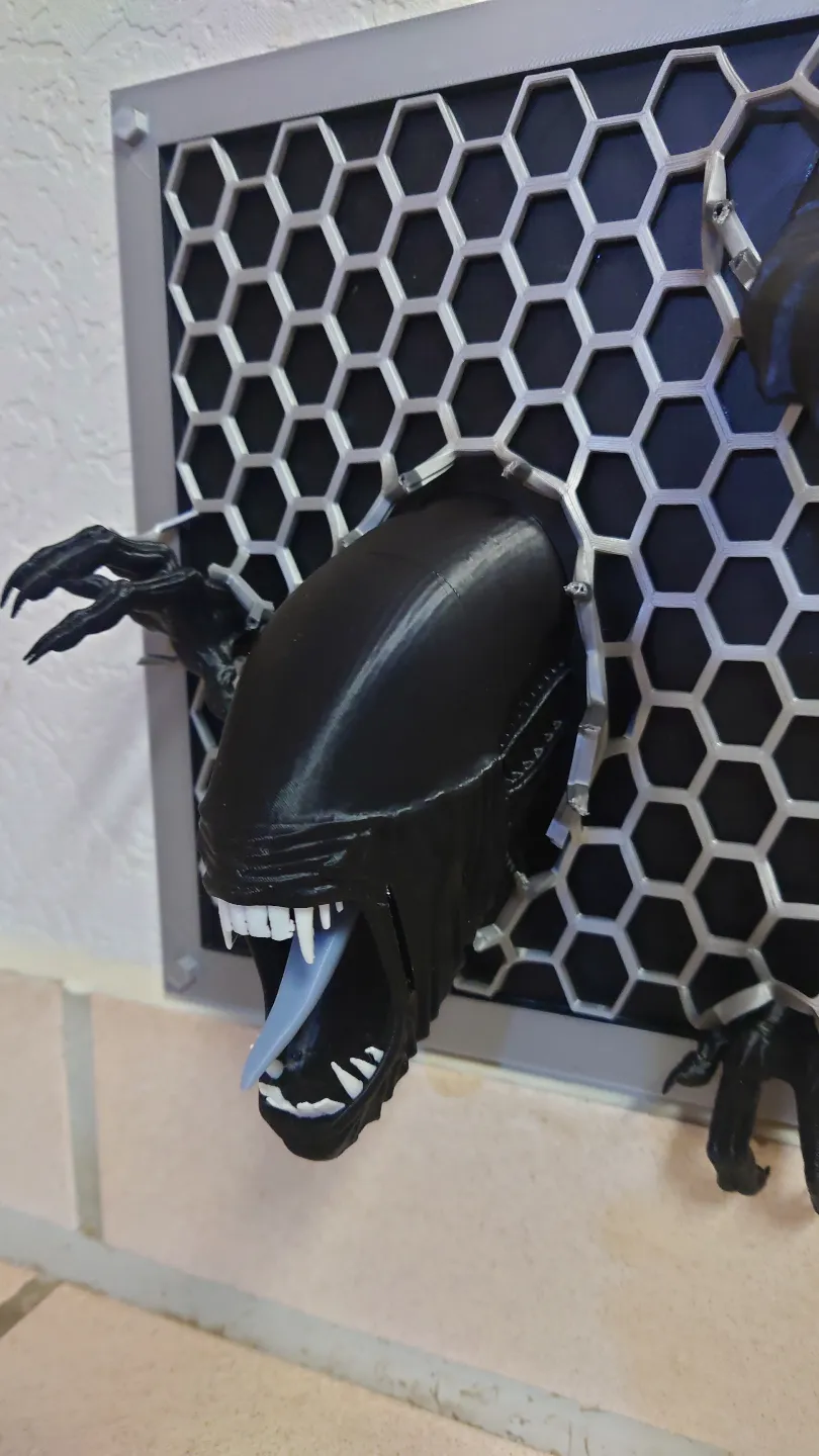 Alien Xenomorph Air Vent Wall Decoration Remixed by To-Bi MakerWorld ...