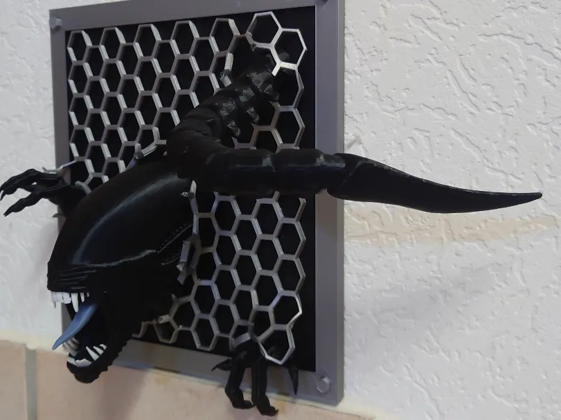 Alien Xenomorph Air Vent Wall Decoration Remixed by To-Bi MakerWorld ...