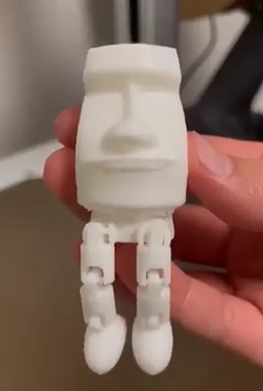 Articulated Moai I moai head with articulated legs by Xl_lx3y - MakerWorld