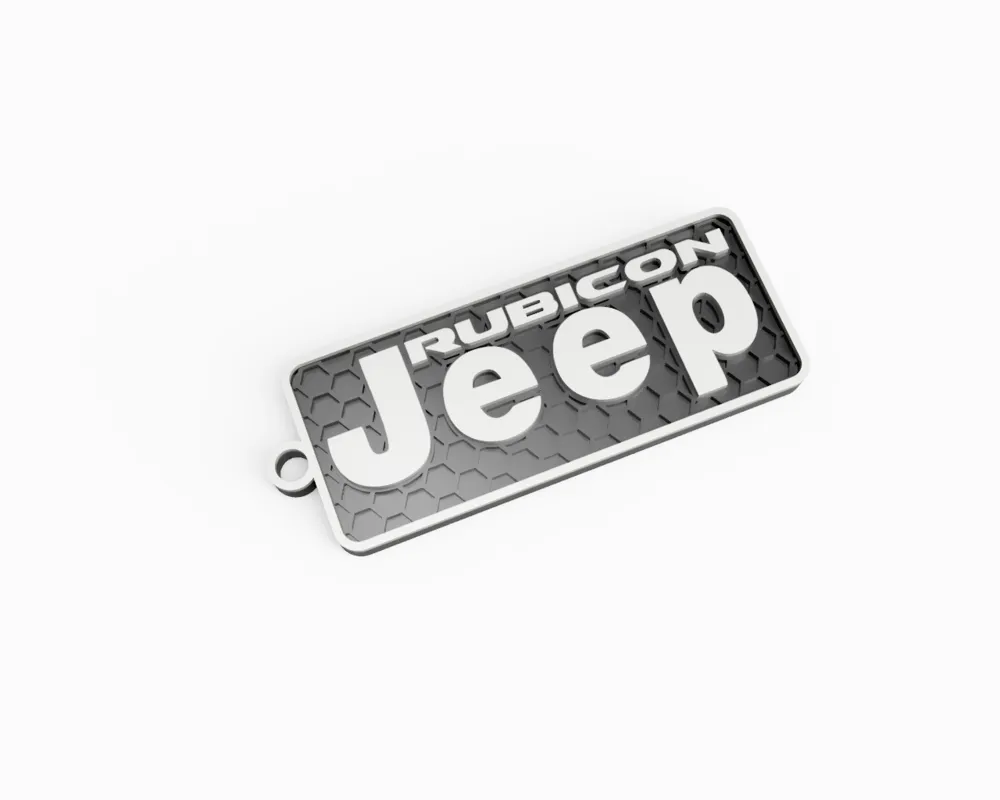 Jeep RUBICON keychain - Free 3D Print Model - MakerWorld