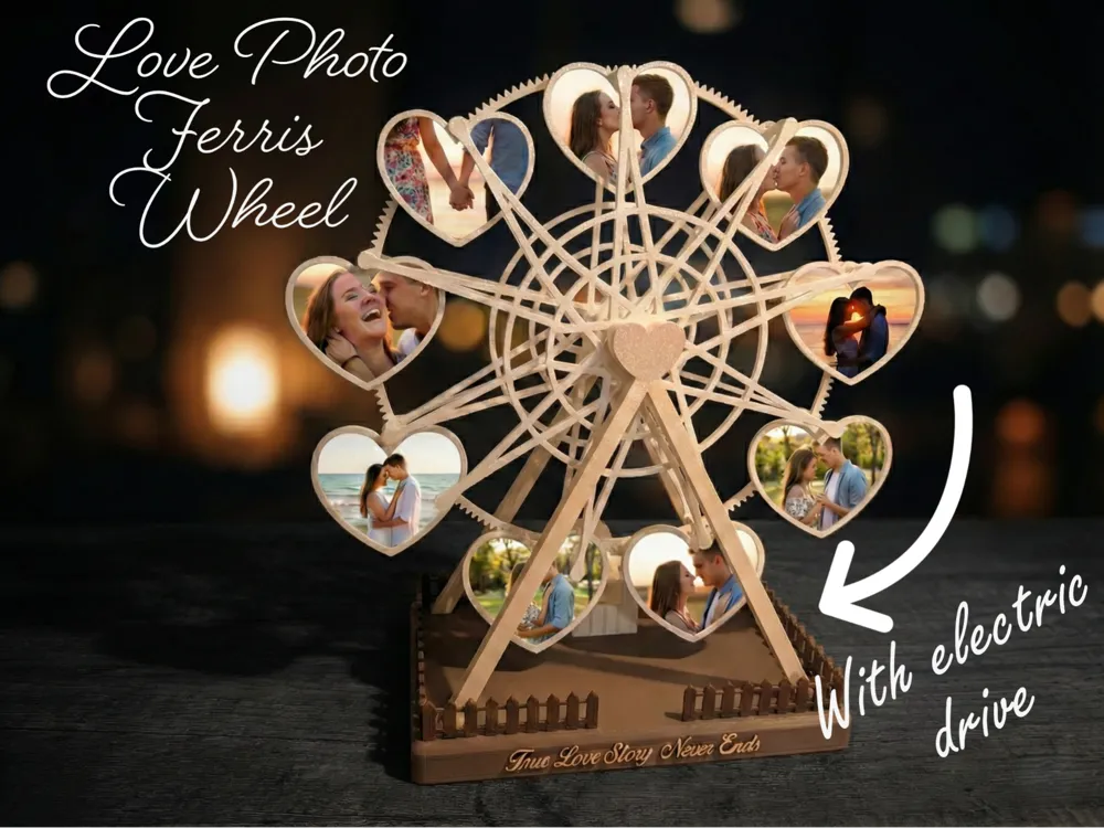Love Photo Ferris Wheel - Free 3D Print Model - MakerWorld