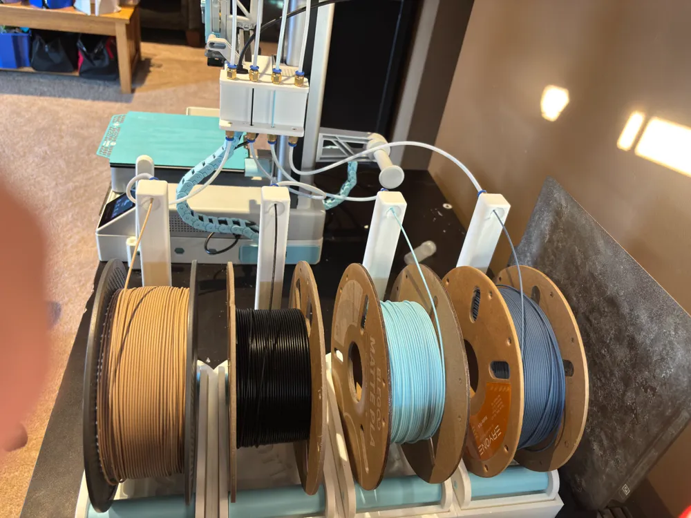 MMS A1 mini spool holder 4 spools by maddmann MakerWorld: Download Free ...