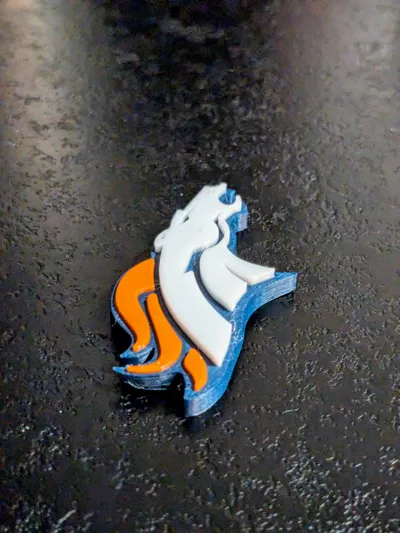 Denver Broncos - Embossed Fridge Magnet by svensonMakerWorld: Download ...