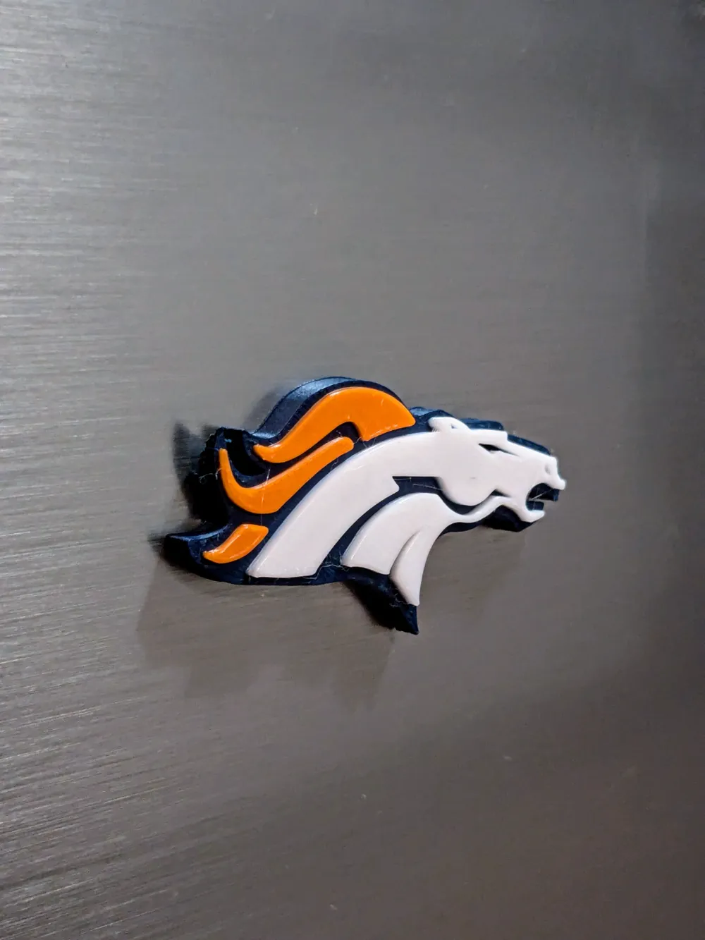 Denver Broncos - Embossed Fridge Magnet - Free 3D Print Model - MakerWorld
