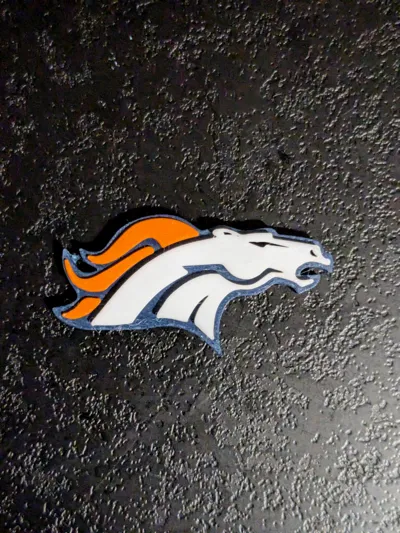 Denver Broncos - Embossed Fridge Magnet by svensonMakerWorld: Download ...