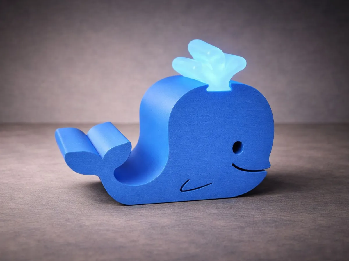 Whale Phone Stand - Free 3D Print Model - MakerWorld