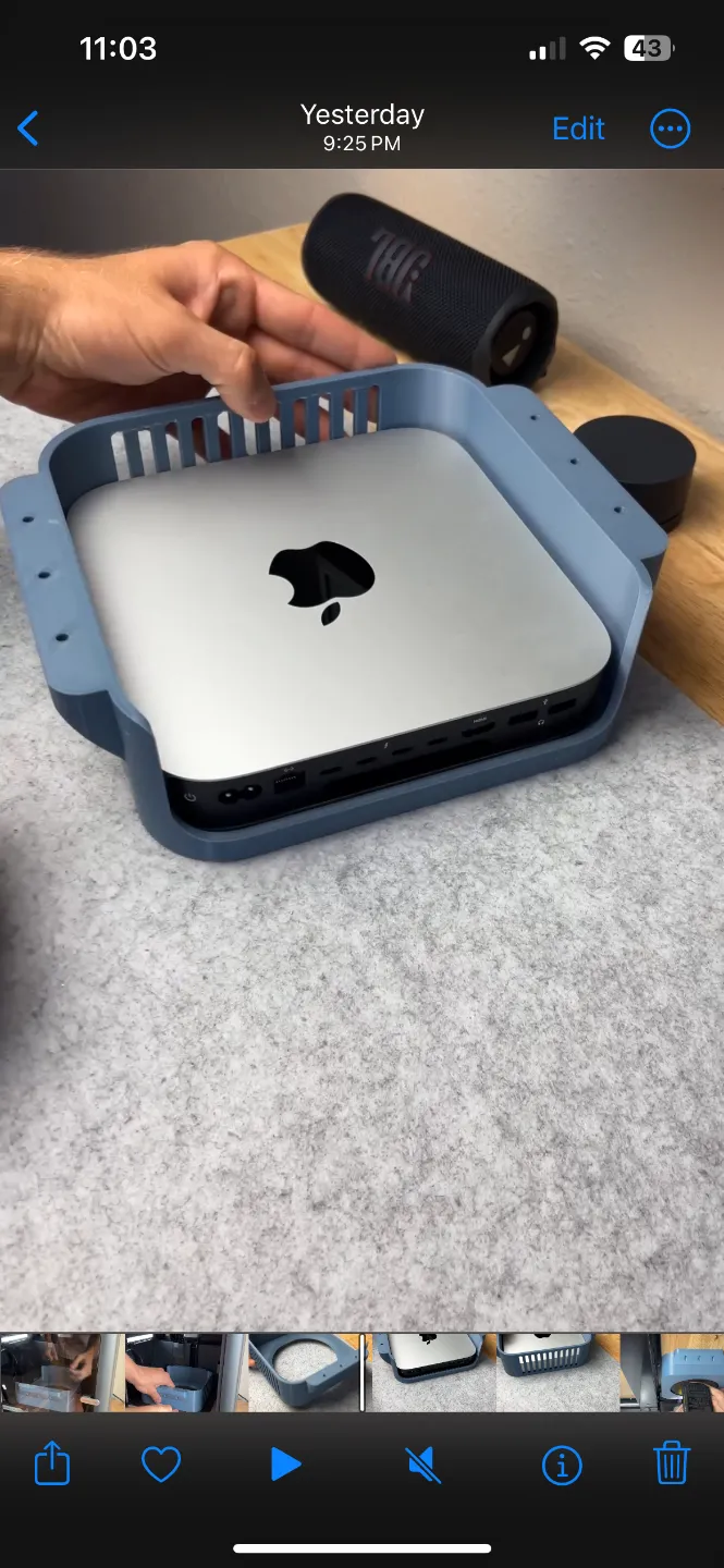 Mac Mini Desk Mount by Matthew Carlsen - MakerWorld