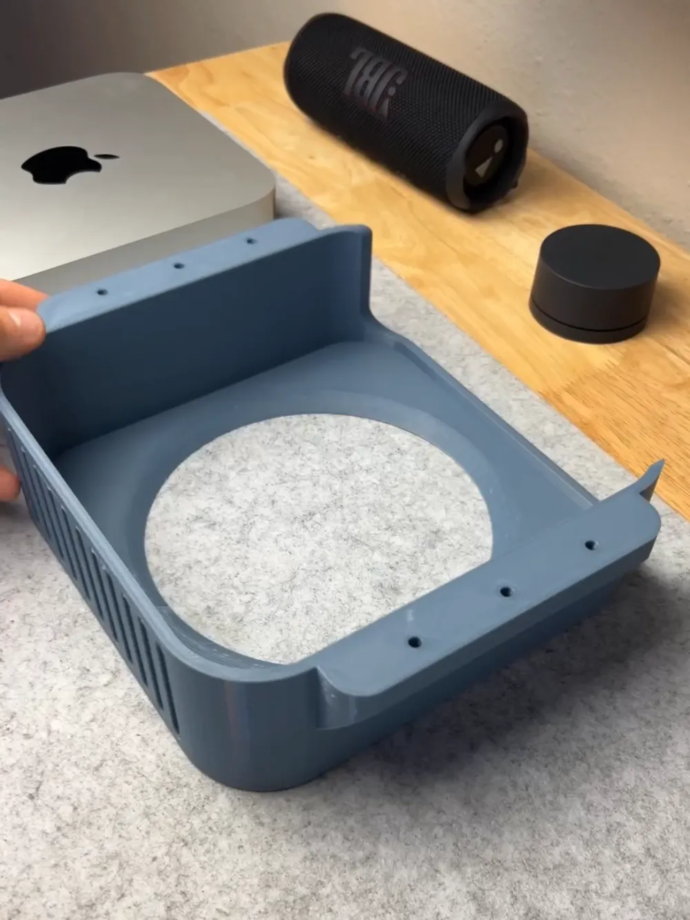 Mac Mini Desk Mount by Matthew Carlsen - MakerWorld
