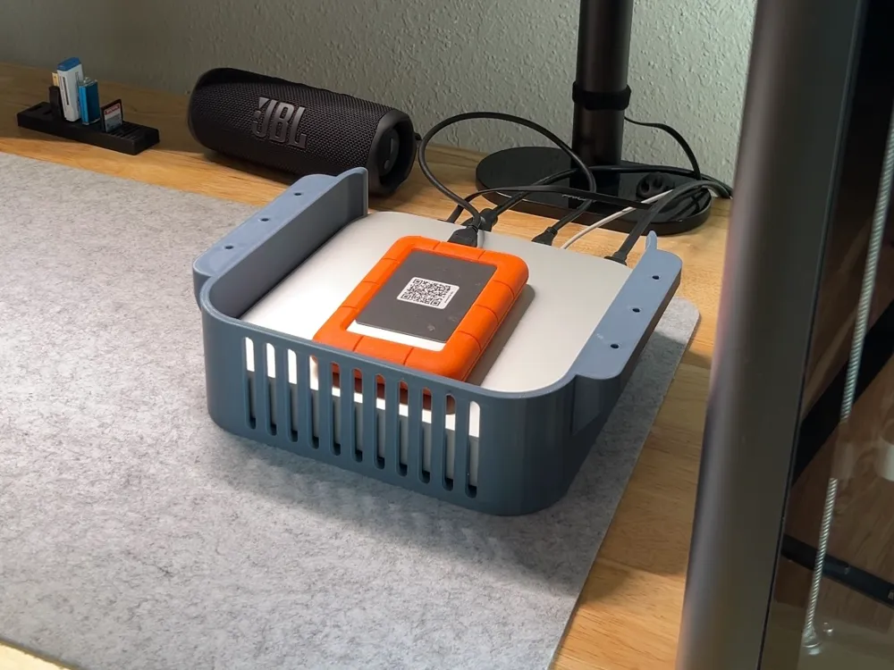 Mac Mini Desk Mount by Matthew Carlsen - MakerWorld