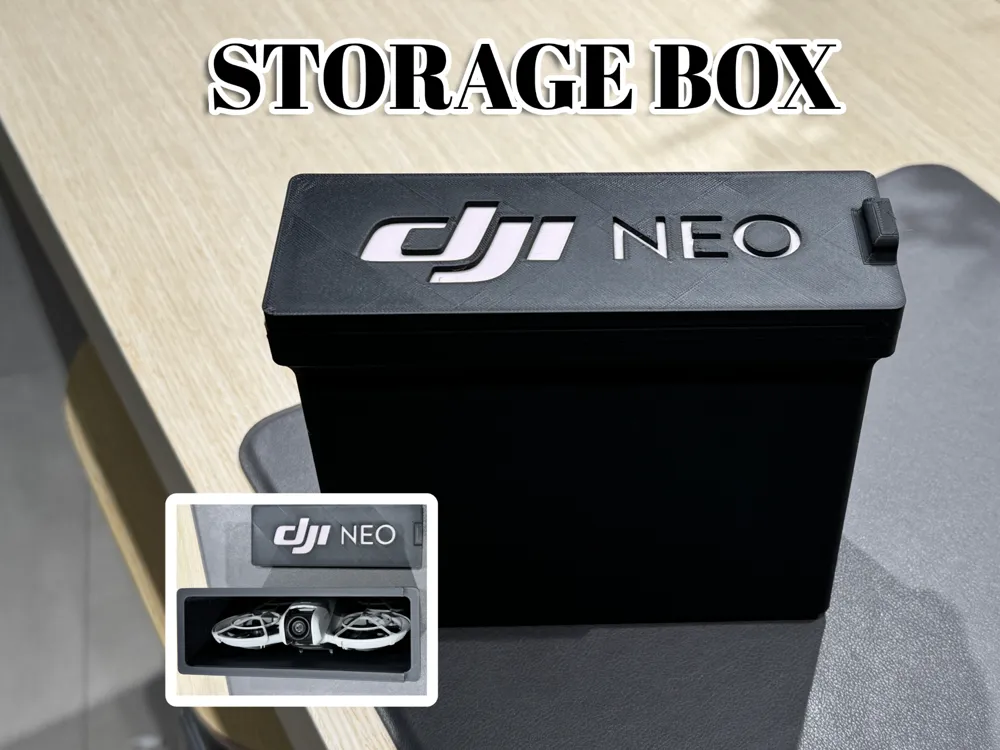 DJI Neo Storage Box (Sliding lid w/logo) by Einstakur3D - MakerWorld