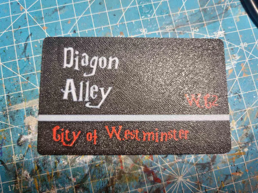 Harry Potter Diagon Alley MC street sign by TimeToCreate - MakerWorld