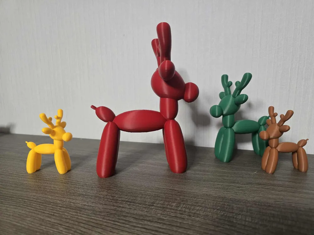 Balloon Reindeer * No AMS by HeiHei MakerWorld: Download Free 3D Models
